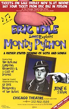 Eric Idle Expoits Monty Python - The Concert Tour